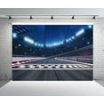52in*60in Fabric Finish Line Race Track Backdrop Racing Car Racetrack ...
