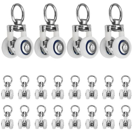 Curtain Rail Track Pulley 20pcs Curtain Track Rollers Metal Twin ...