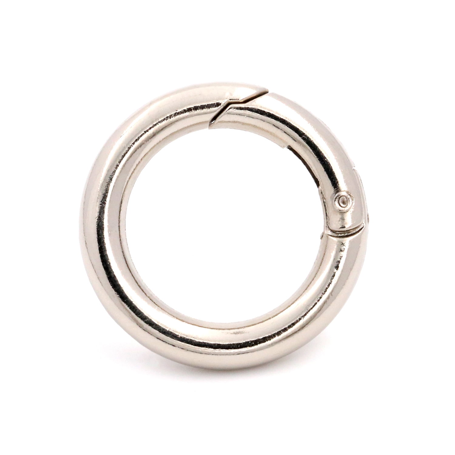 Fenggtonqii 0.6'' Round Spring Gate O-Ring Clasp Push Snap Hook Screw ...