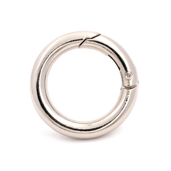 Fenggtonqii 0.6'' Round Spring Gate O-Ring Clasp Push Snap Hook Screw ...