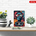 8x12 Inch Metal Wall Art, Urban Graffiti DJ with Headphones and Boombox ...