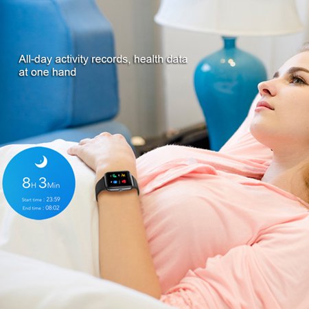 Heart Rate Sleep Tracking Smart Watch Running Bluetooth-compatible 4.0 ...