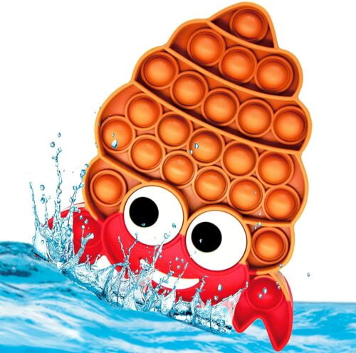 2 pack Fidget Toy Push Bubble Pop Sensory Stress Relief Kids Silicone ...