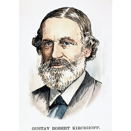 Gustav Robert Kirchhoff /N(1824-1887). German Physicist. Drawing, 1888 ...