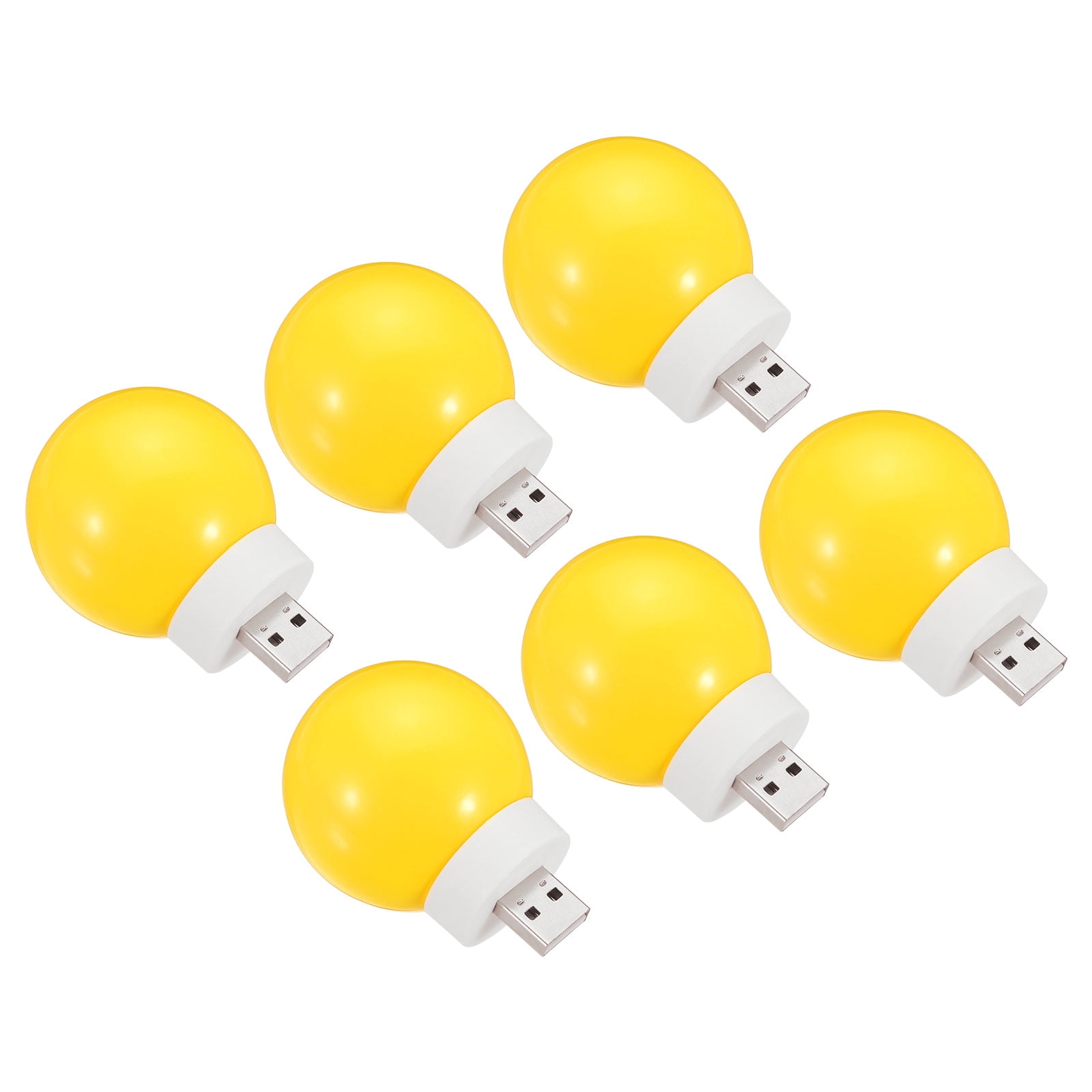 Uxcell USB Plug in Night Light 1W Portable Mini LED Lamp Bulb, Yellow ...
