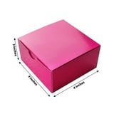 Efavormart 100pcs of 4x4x2 Fushia Cake Box for Candy Treat Gift Wrap ...