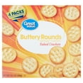 Great Value Baked Buttery Round Crackers, 13.7 oz - Walmart.com