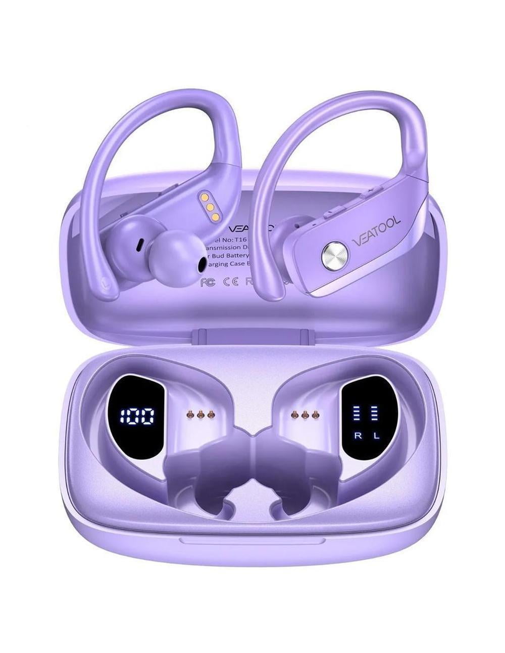 Audífonos Inalámbricos VEAT00L Gamer LED Micrófono Morado Petukita Box ...