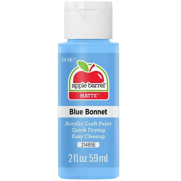 Apple Barrel Acrylic Craft Paint, Matte Finish, Blue Bonnet, 2 fl oz ...