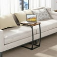 C-Shaped End-Table Set of 2 - Side Table for Couch,Curved Support Legs ...