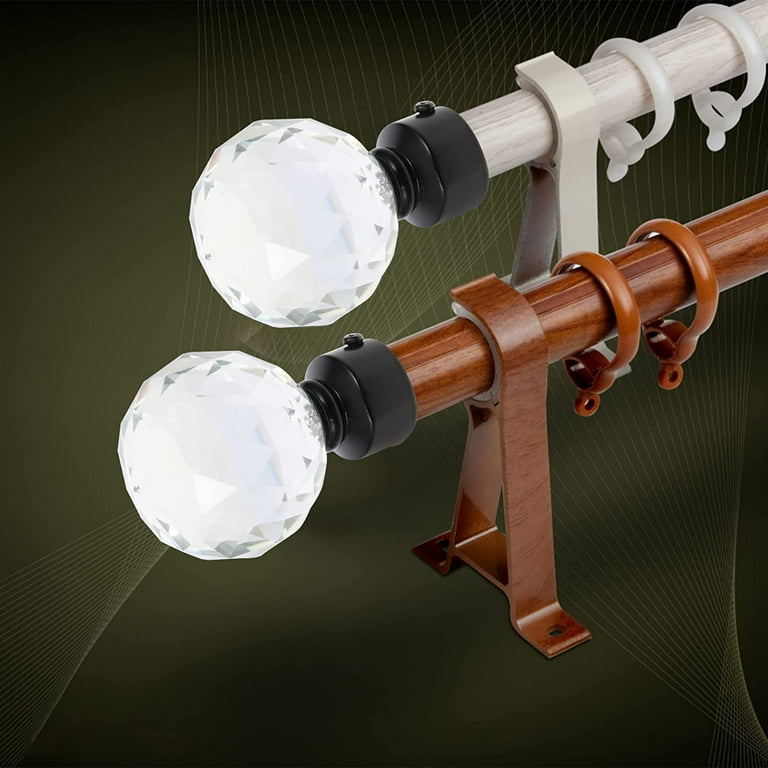 Decorative Glass Finials For Curtain Rods | Shelly Lighting