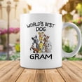 Gram Grandma Gift Worlds Best Dog Gram Accent Mug - Walmart.com