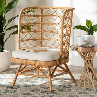 bali & pari Mamba Boho Arm Chair, Light Honey - Walmart.com