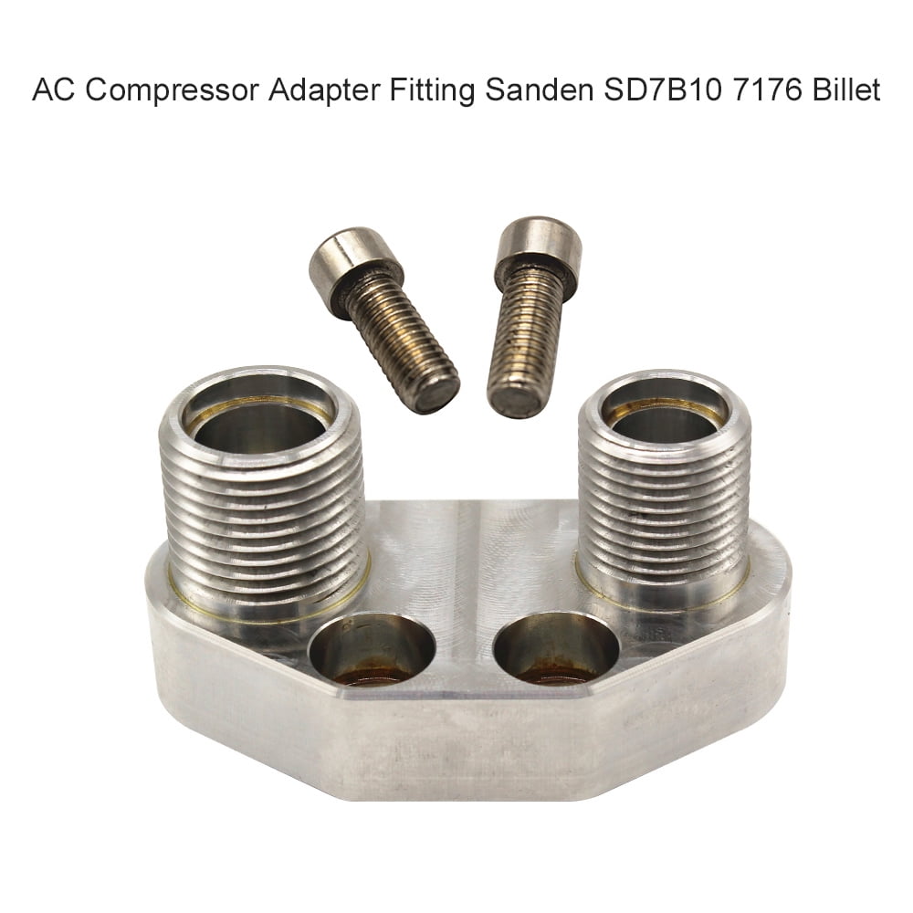 AC Compressor Adapter Fitting Sanden SD7B10 7176 Billet | Walmart Canada