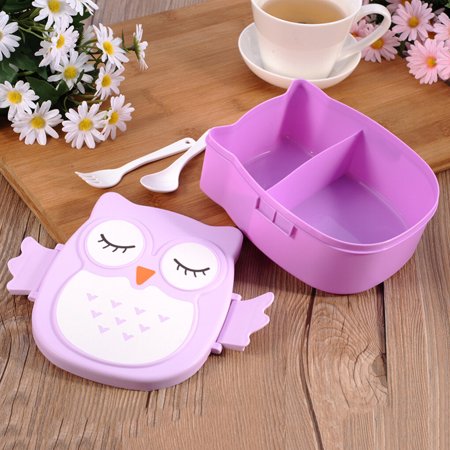 Cartoon Owl Lunch Box Food Fruit Lunch box Owl Storage Container ...