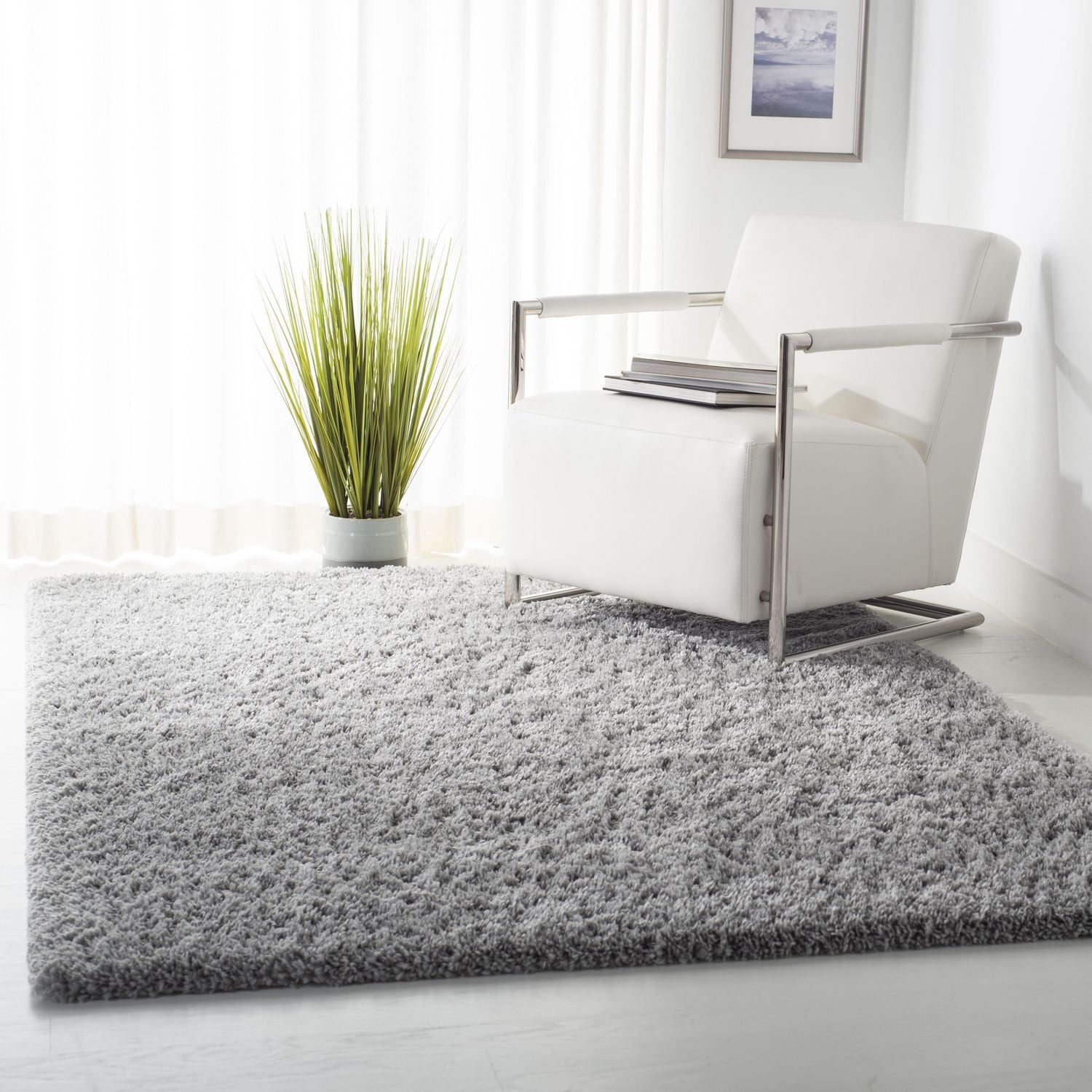 Click here for Safavieh Fontana Jamie Solid Plush Shag Area Rug 5... prices