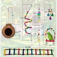 7-Piece Bird Swing Chewing Toy Set for Cage, Budgie Cage Toys, Bird ...