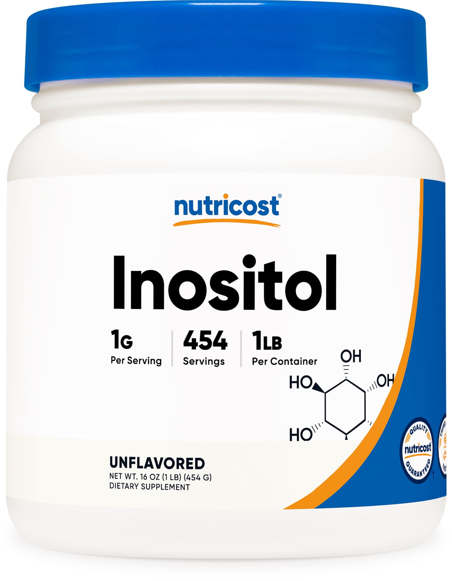 Nutricost Inositol Powder 1LB (454 Grams) - Gluten Free, Non-GMO ...
