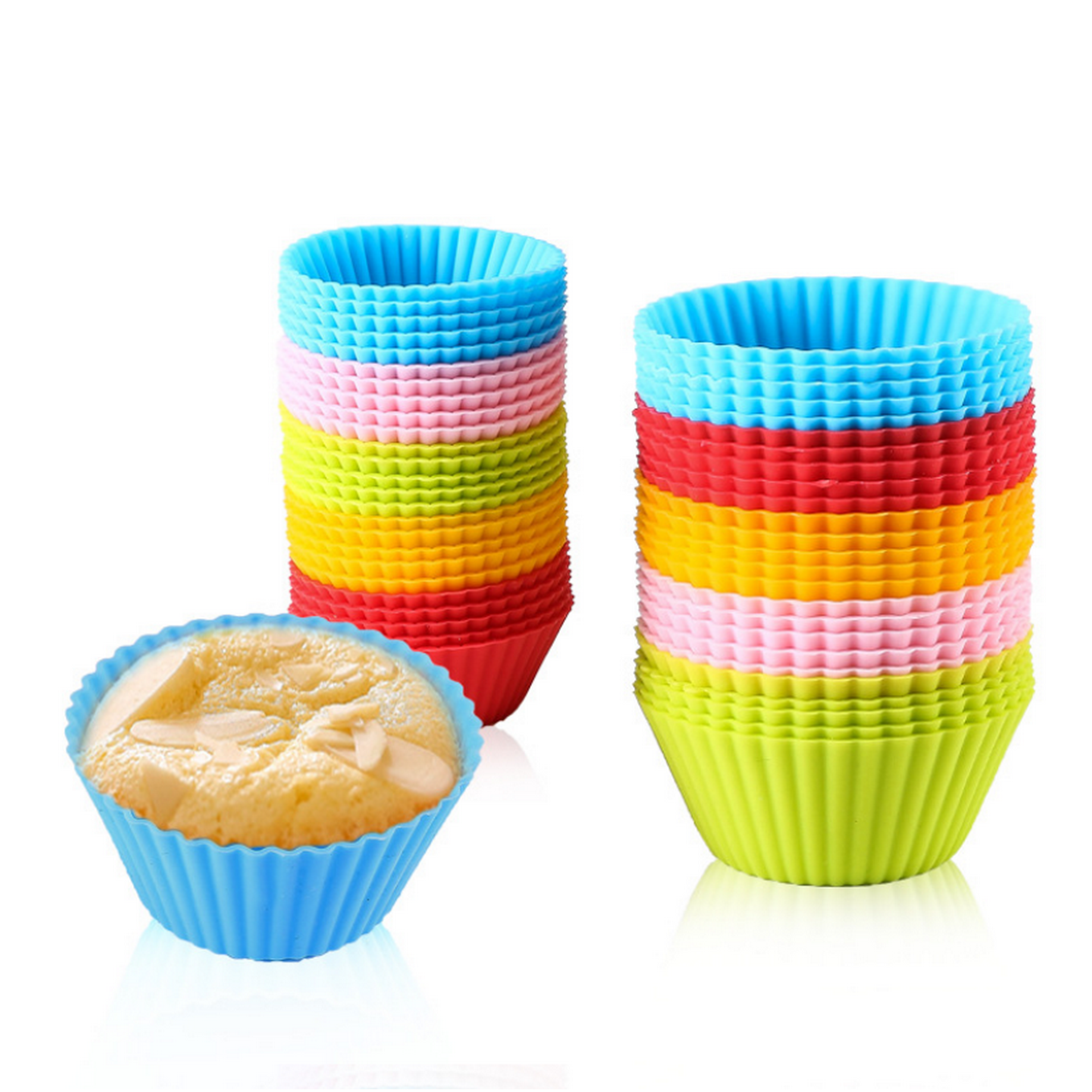 Click here for Hengyun1 50 Pieces Reusable Muffin Tins Made Of Hi... prices