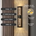 Modern 1-Light Black Dimmable LED Wall Sconce Wall Lighting with ...