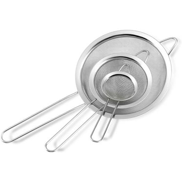 U.S. Kitchen Supply Stainless Steel 3 Quart Wide Rim Mesh Net Strainer ...