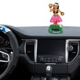 Solar Powered Dancing Decoration Solar Powered Hula Girl Shaking Head Doll Dashboard