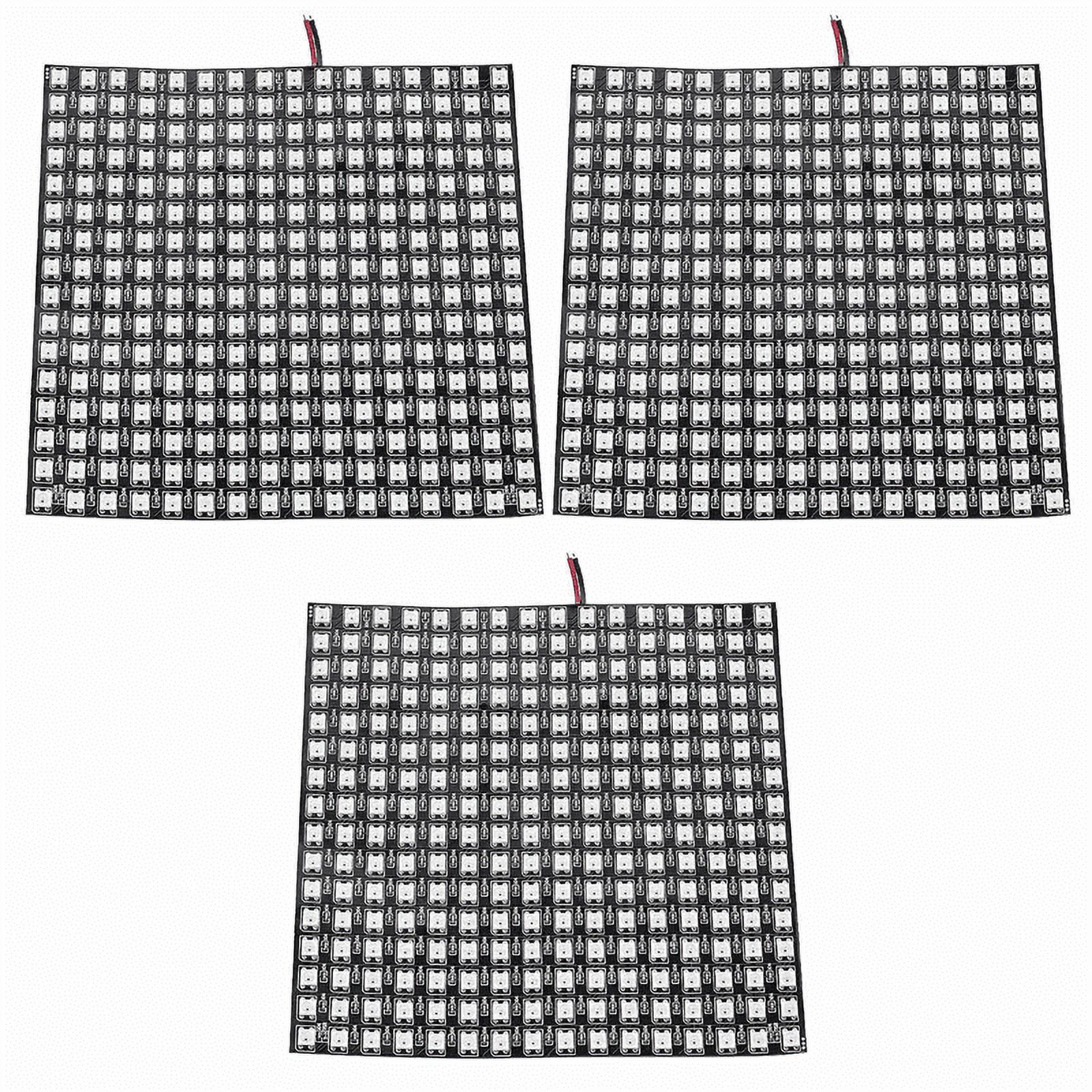 3X WS2812B LED RGB Panel de PíXeles Flexibles 16X16 Panel de Luz de ...