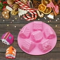 Deeceymbur Silicone Baking Mold House Shape Cake Pan Six Cavity Villa ...
