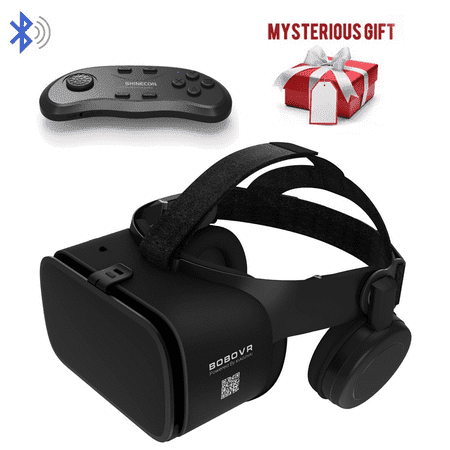 2022 Virtual Reality 3D VR Headset Smart Glasses, with Wireless Remote ...