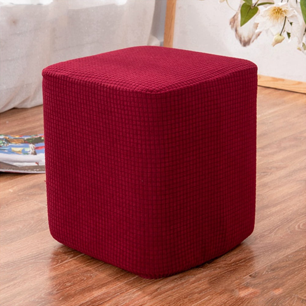 Yesfashion Waffle Plaid Pattern Elastic Stool Cover Water-repellent ...
