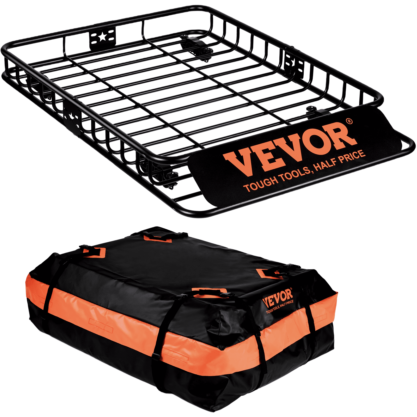 Click here for Vevor Roof Rack Cargo Basket  51 X 36 X 5 Rooftop... prices