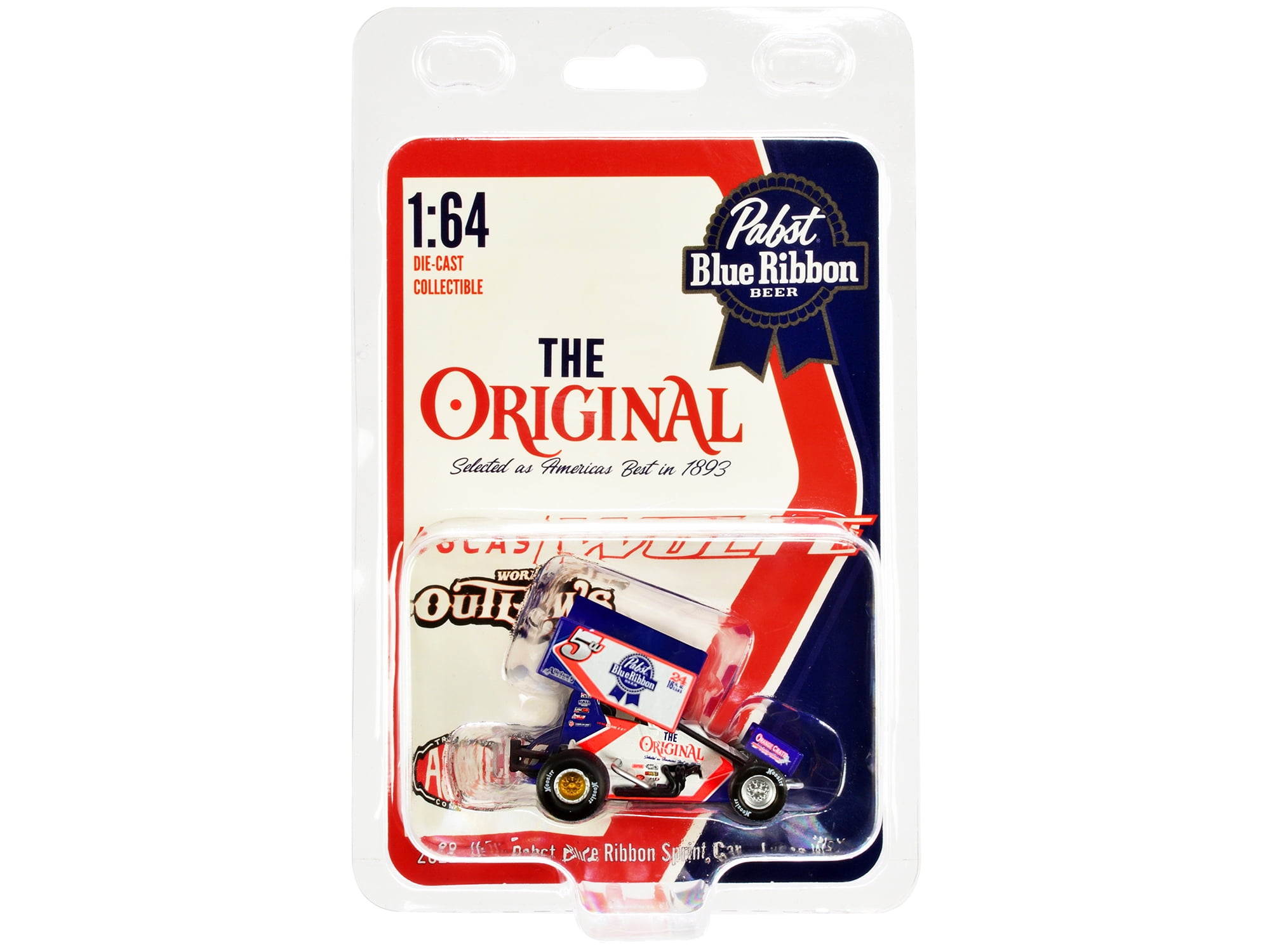 Diecast Winged Sprint Car #5W Lucas Wolfe "Pabst Blue Ribbon" Lucas ...