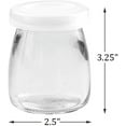 40 Pack 5 Oz Glass Jars With Lids Replacement Pudding Yogurt Jars Glass Food Storage