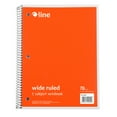 C-Line 1 Subject Wide-Ruled Notebook (Orange, 12 Pack) - Office ...
