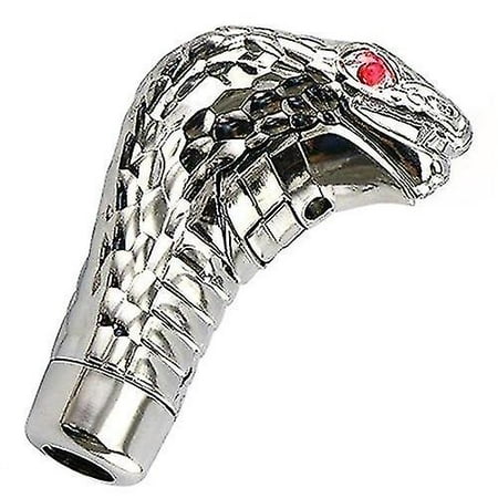 Universal Chrome Led Eyes Car Cobra Manual Gear Shift Knob Snake ...