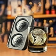 erfcxs Baseball Ice 3D Sphere Shaped Tray Round Ice Cubes Novelty ...