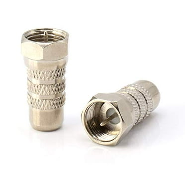 Coaxial Audio/Video F-Type Female to RCA Male RF Plug Adapter Connector ...