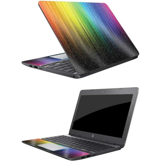 Glossy Glitter Skin for HP Chromebook 11.6" (2018) - Rainbow Streaks ...