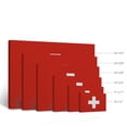 Smile Art Design Switzerland Flag Canvas Wall Art Print Country Flags ...