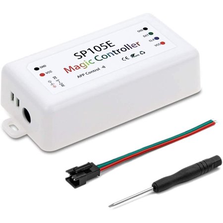 SP105E Wireless Bluetooth LED Light Controller DC5V~24V for WS2811 WS2812B WS2801 SK6812 ...