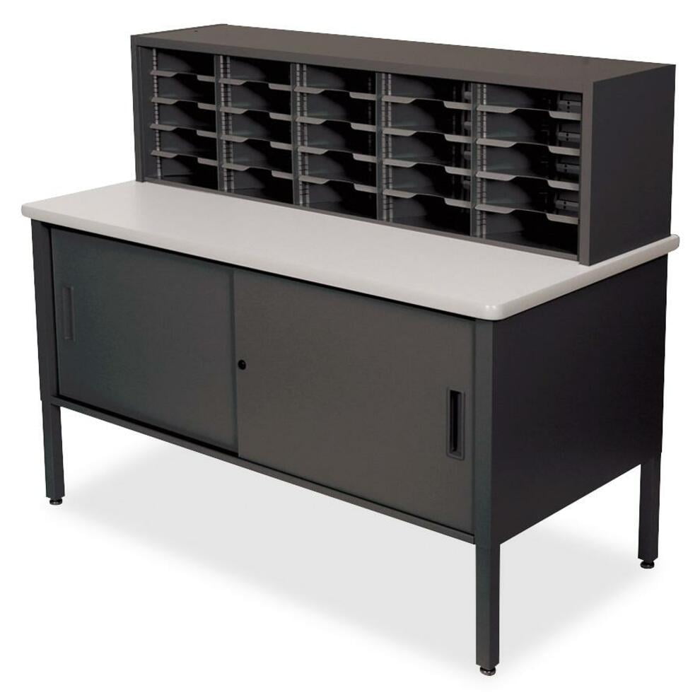 Marvel 25 Adjustable Slot Corner Mail Room Organizer with Mail Storage ...