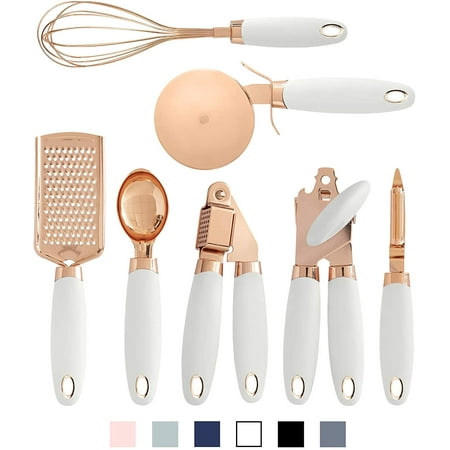 (White) - COOK With colour 7 Pc Kitchen Gadget Set Copper Coated ...