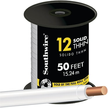 Southwire Simpull Thhn, 10 Gauge Thhn Solid Wire, Black, 50 Ft. Per ...