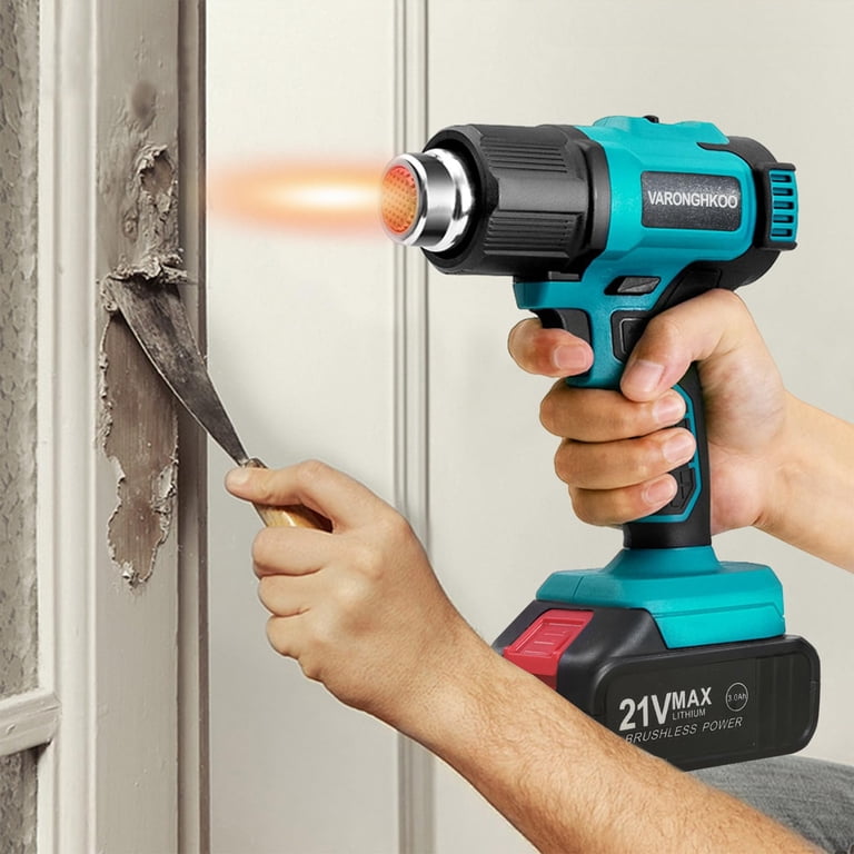 Pistolet Thermique Sans Fil VARONGHKOO Cordless Heat Gun Hot Air Gun ...