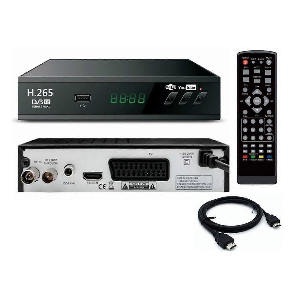 DVB T2 HEVC 265 Digital TV Tuner DVB-T2 265 1080P HD Decoder USB ...
