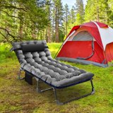 Slsy Folding Chaise Lounge Chair 5-Position, Folding Cot, Heavy Duty ...