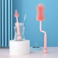 Dish Cleaning Brush,Baby Bottle Brush Nipple Brush Soft Silicone ...