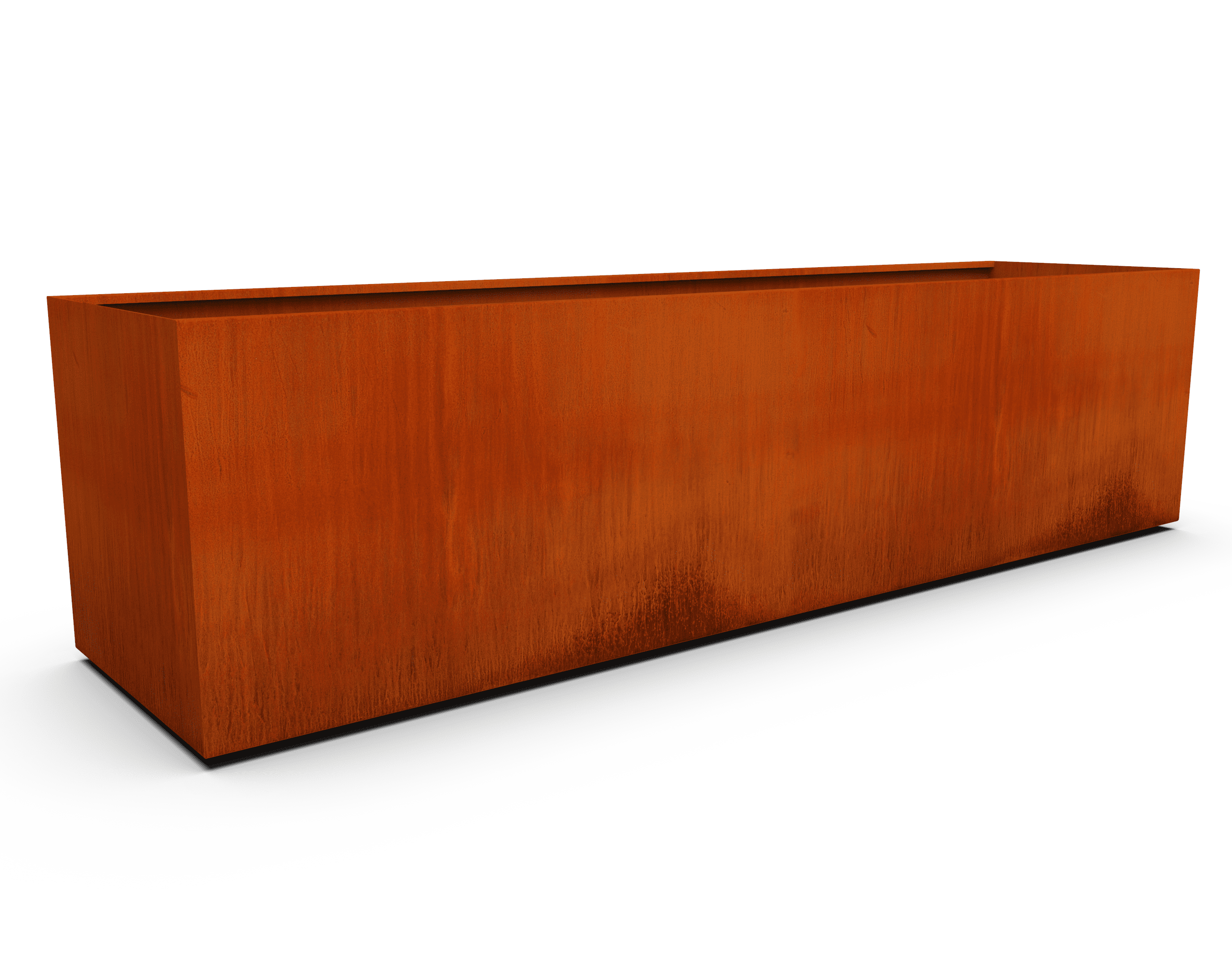 PLANTERCRAFT Corten Steel metal planter box, Rectangular sizes, Modern ...