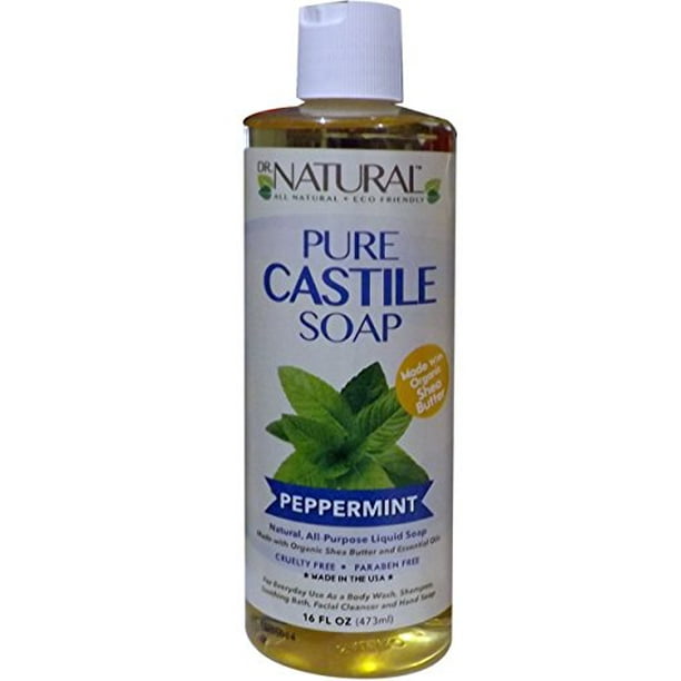 Dr Natural - Pure Castile Bar Soap - All Natural with Organic Shea ...