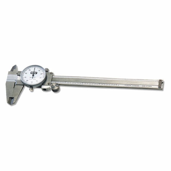 Brown & Sharpe Precision DIAL-CAL Inch Calipers, 6 in, Stainless Steel ...